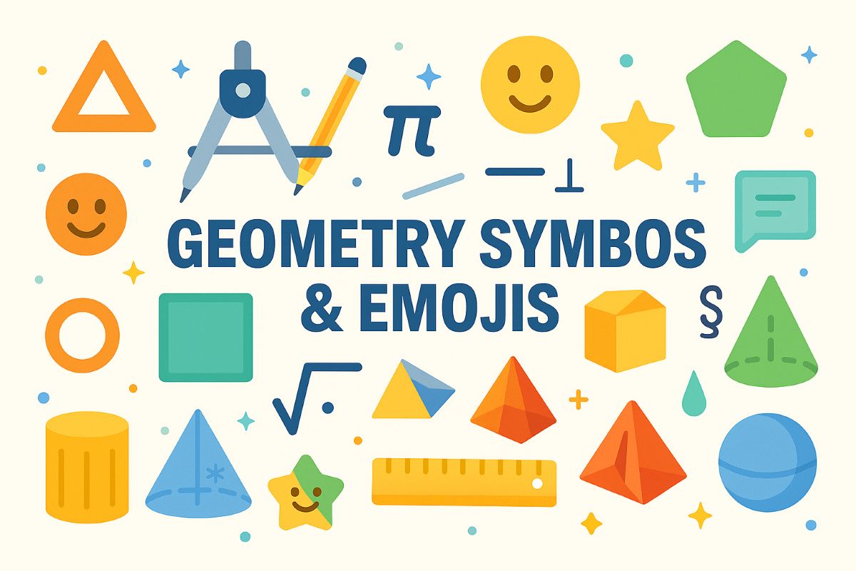 Geometry Symbols | Copy & Paste Mathematical Shapes & Geometric Icons