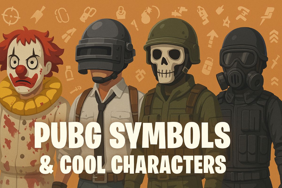 PUBG Symbols & Cool Characters 🎯⚡☠ ᴘᴜʙɢ | Gaming Fonts & Symbols